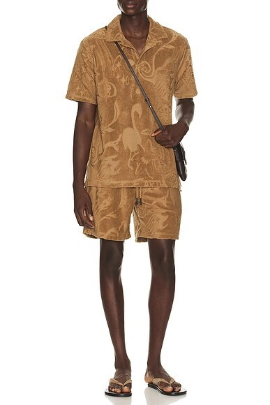 Oas Porto Terrycloth Shorts - Light Brown