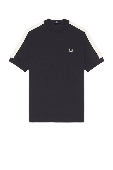Fred Perry Cable Taped T-shirt - Navy