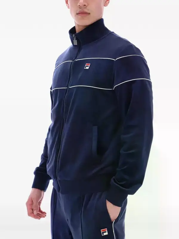 FILA Vittorio Piping-detail Sweatshirt - Blue