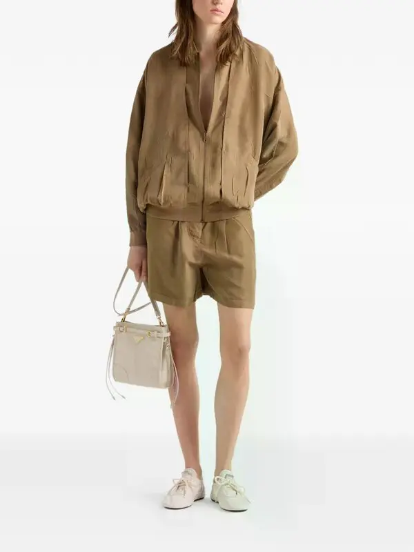 Prada Silk Drawstring Shorts