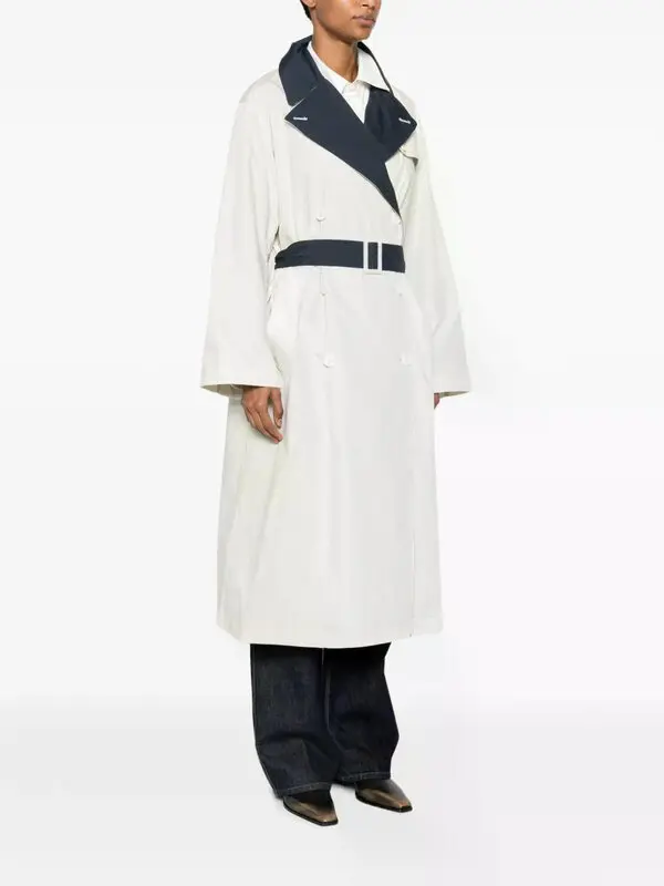REPLAY Double-breasted Belted Trench Coat