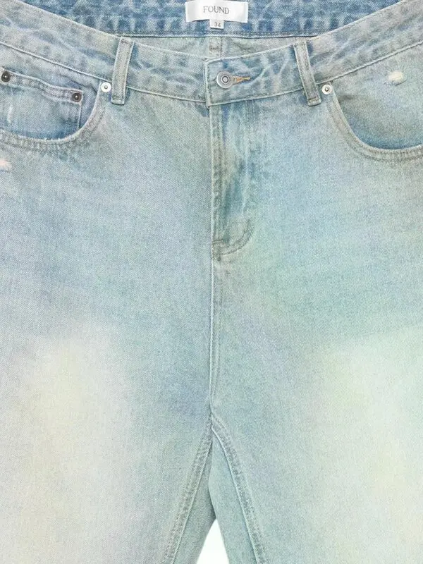 FOUND Distressed Effect Denim Jeans