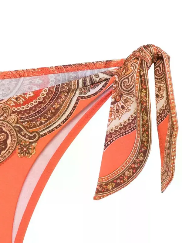 Zimmermann Paisley-print Tie-side Bikini Bottoms
