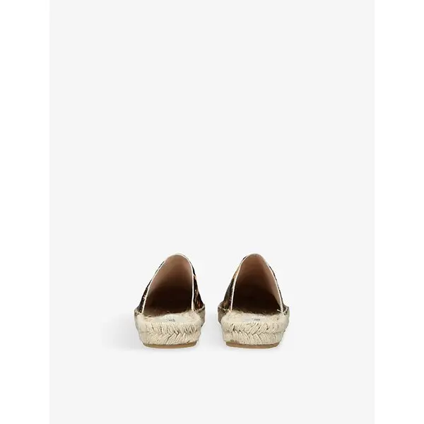 Manebí Leopard-print Calf-hair Leather Mules