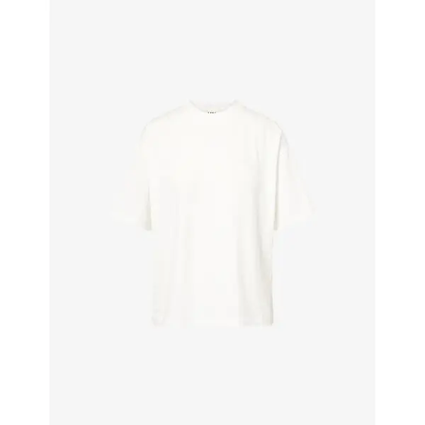LENY Oversized Embroidered Cotton-blend T-shirt - Ivory