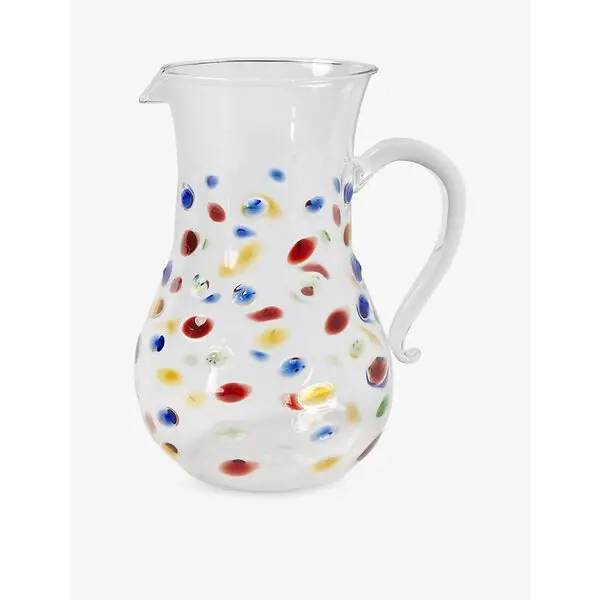 GOHAR WORLD Printed Egyptian Glass Jug - Multi