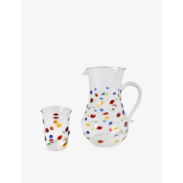GOHAR WORLD Printed Egyptian Glass Jug