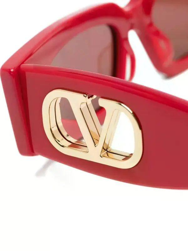 Valentino Garavani Vlogo Rectangle-frame Sunglasses