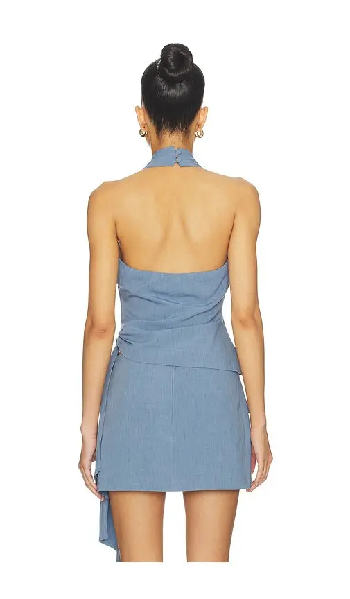 SOVERE / Deena Halter Neck Top - Blue