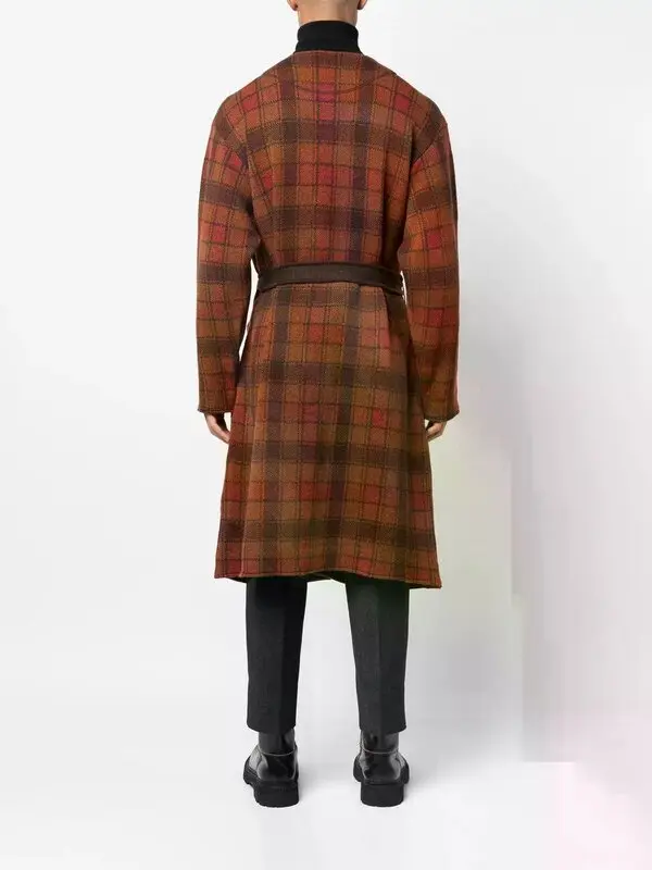 WHITE MOUNTAINEERING Checked Tie-waist Cardigan