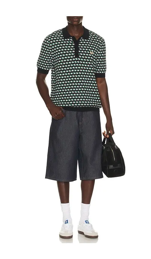 Fred Perry Geometric Knitted Polo In . Also