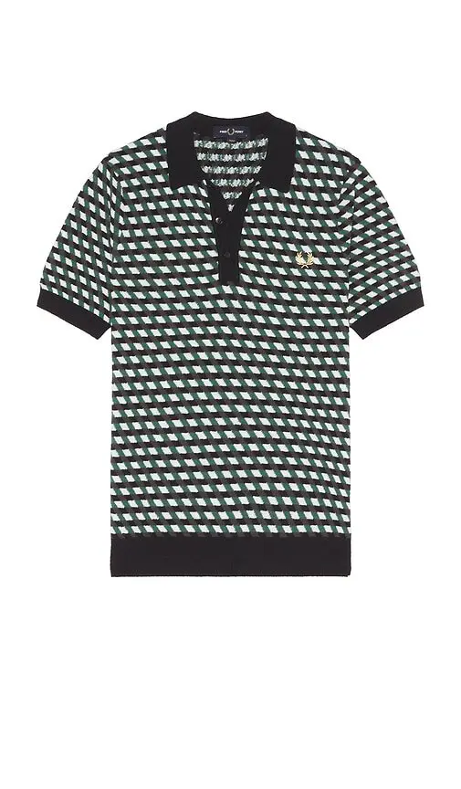 Fred Perry Geometric Knitted Polo In . Also