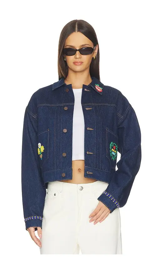 Polo Ralph Lauren Embellished Denim Trucker Jacket