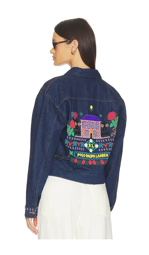 Polo Ralph Lauren Embellished Denim Trucker Jacket