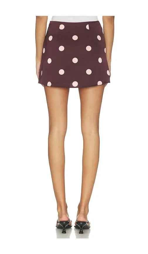 MORE TO COME Chardae Mini Skirt In Polka Dot