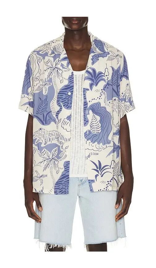 Oas Mystea Rocco Shirt In . Also - Blue