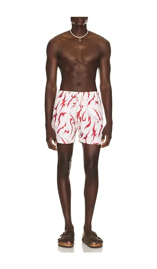 Oas Tribalo Swim Shorts - Red