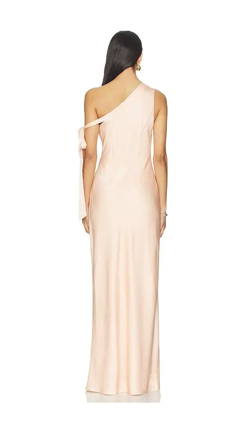 RUNAWAY THE LABEL One Shoulder Maxi Dress