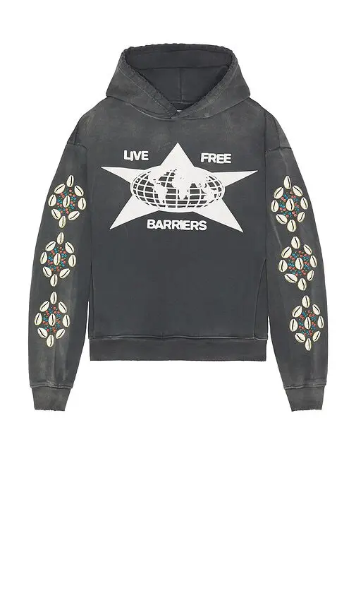 BARRIERS WORLDWIDE Cowrie Shell Hoodie