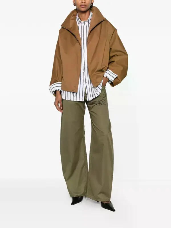 Nour Hammour Francois Zip-fastening Jacket - Brown