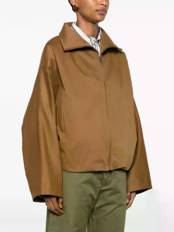 Nour Hammour Francois Zip-fastening Jacket - Brown