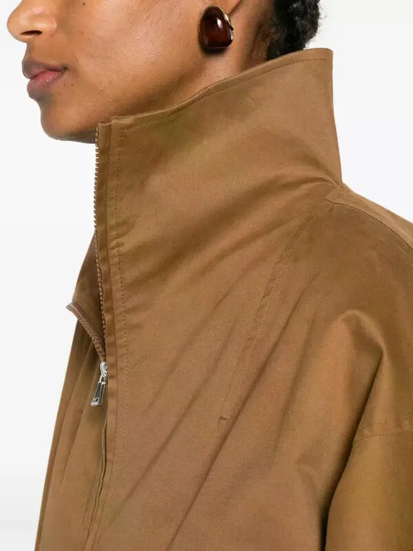 Nour Hammour Francois Zip-fastening Jacket - Brown
