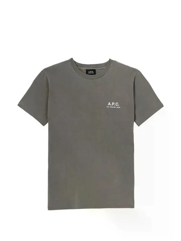 A.p.c. Logo Print T-shirt - Grey