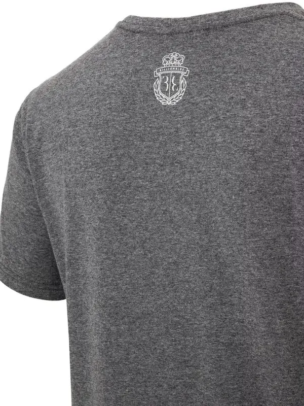 BILLIONAIRE Lion-print V-neck T-shirt