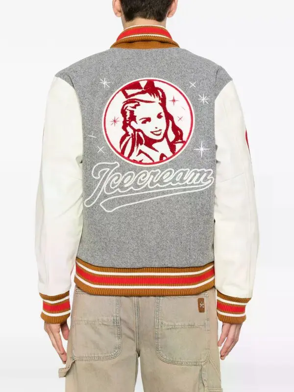 ICECREAM Logo-patch Bomber Jacket