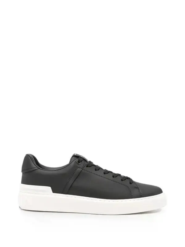 Balmain Logo Embossed Lace-up Sneakers