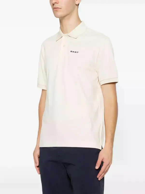Gant Logo-print Piqué Polo Shirt