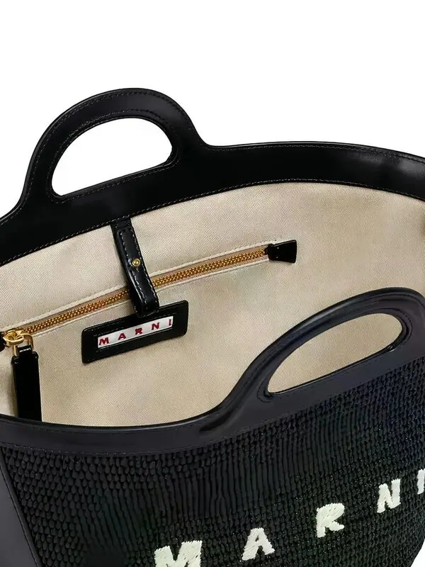 Marni Small Tropicalia Woven Tote Bag