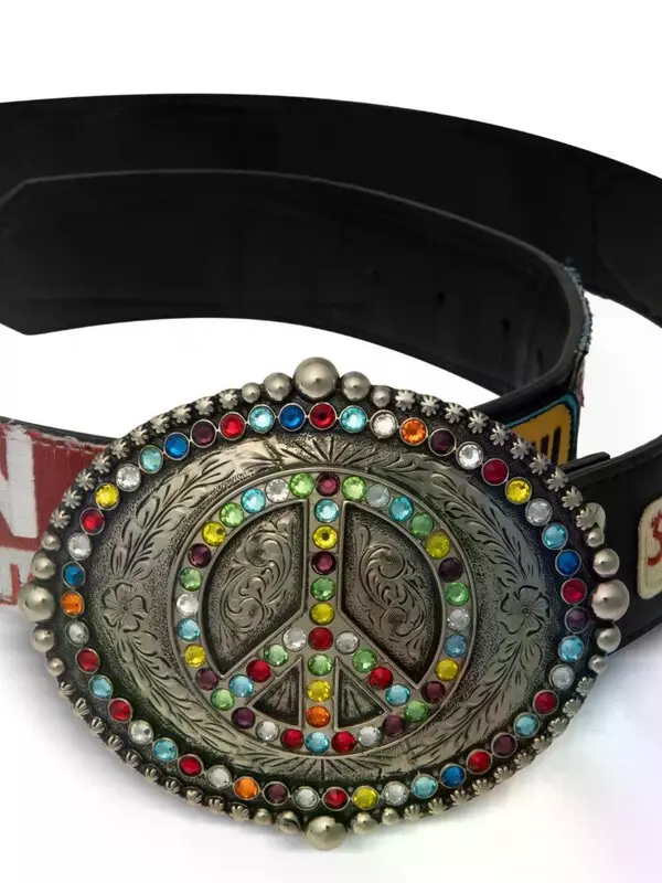 SATOSHI NAKAMOTO Codex Embellished Belt - Silver