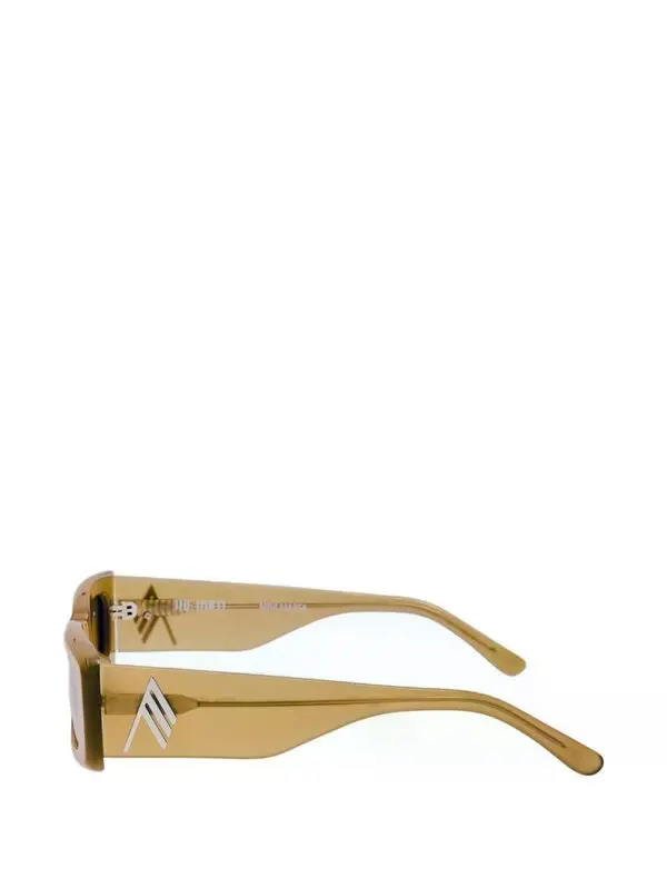 Attico Mini Marfa Rectangle-frame Sunglasses - Neutrals