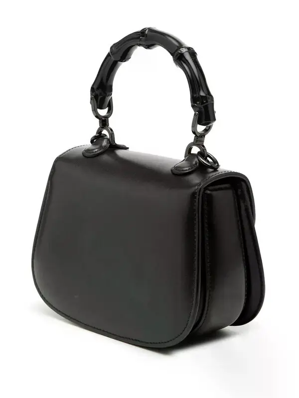 Gucci 1947 Bamboo Top Handle Satchel - Black