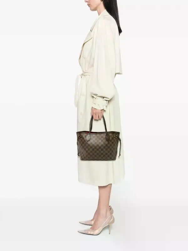 LOUIS VUITTON Damier Ebene Neverfull Pm Tote Bag - Brown