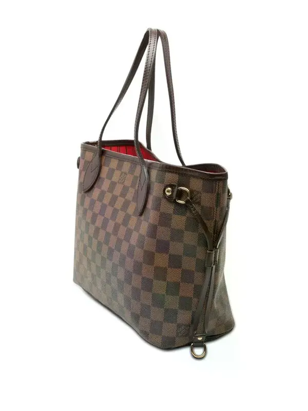 LOUIS VUITTON Damier Ebene Neverfull Pm Tote Bag - Brown