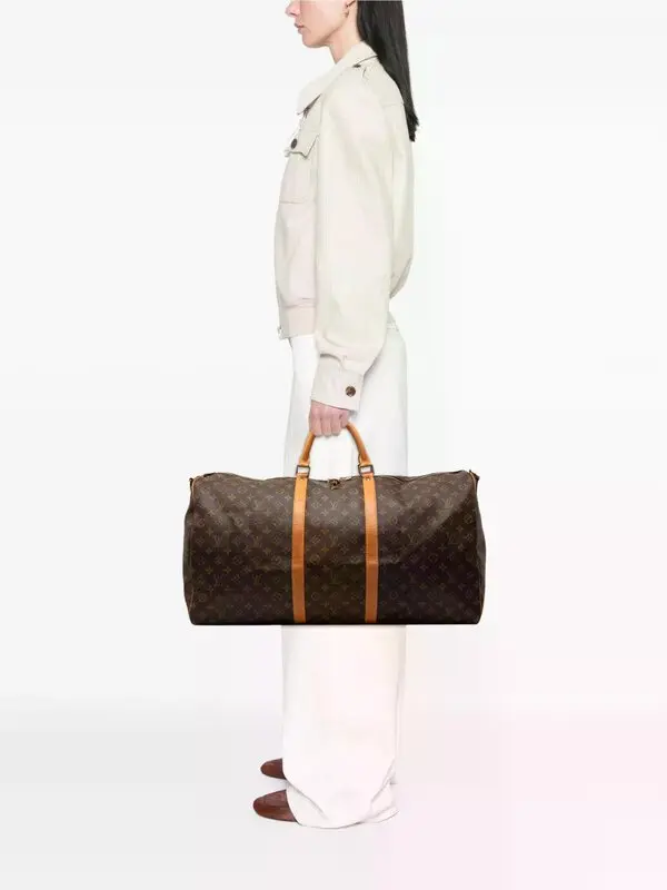 LOUIS VUITTON 1994 Monogram Keepall Bandouliere 60 Travel Bag