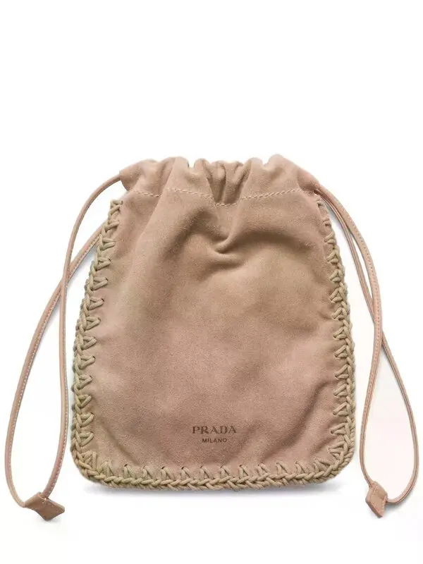 Prada Suede Smartphone Case - Neutrals