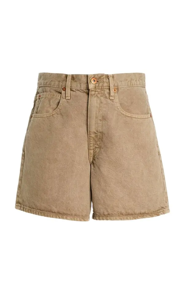 SLVRLAKE Walker Denim Shorts - Brown