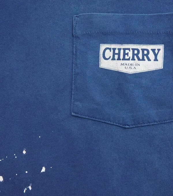 CHERRY LOS ANGELES Chevron-stitch Logo T-shirt