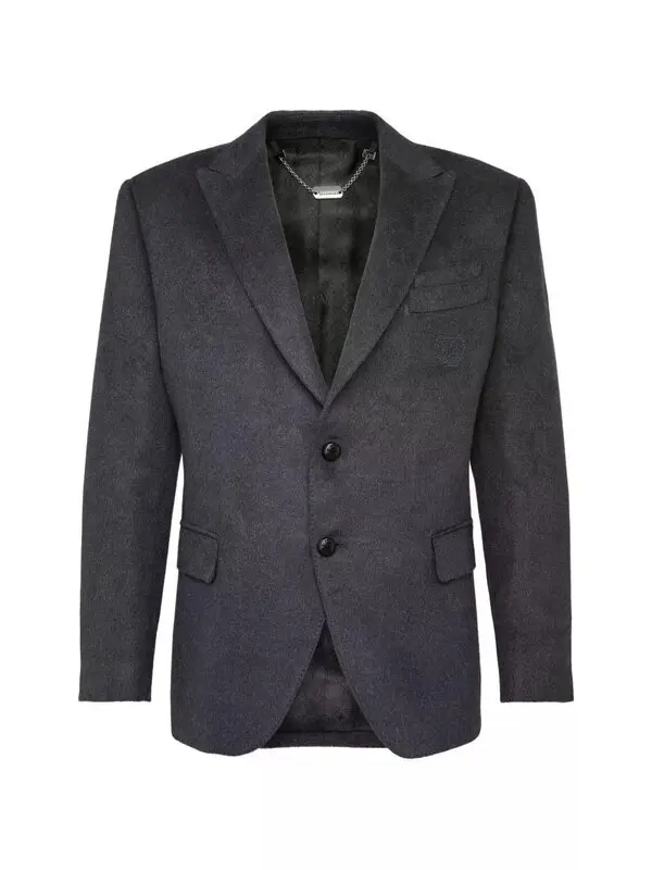 BILLIONAIRE Logo-embroidered Single-breasted Blazer