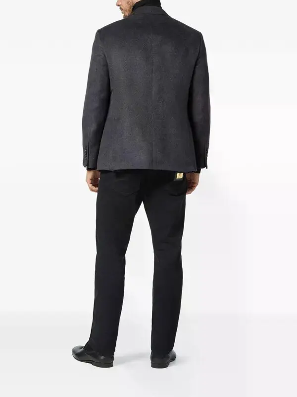 BILLIONAIRE Logo-embroidered Single-breasted Blazer
