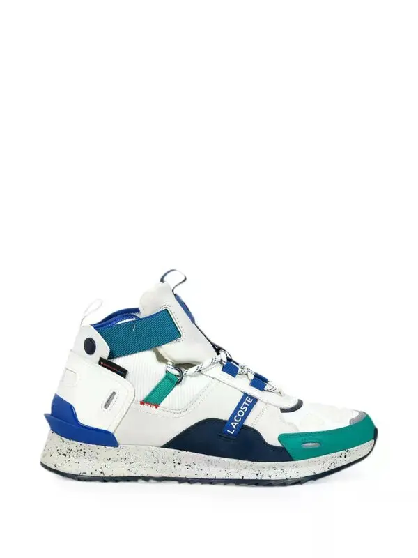 Lacoste Run Breaker Panelled Lace-up Leather Sneakers