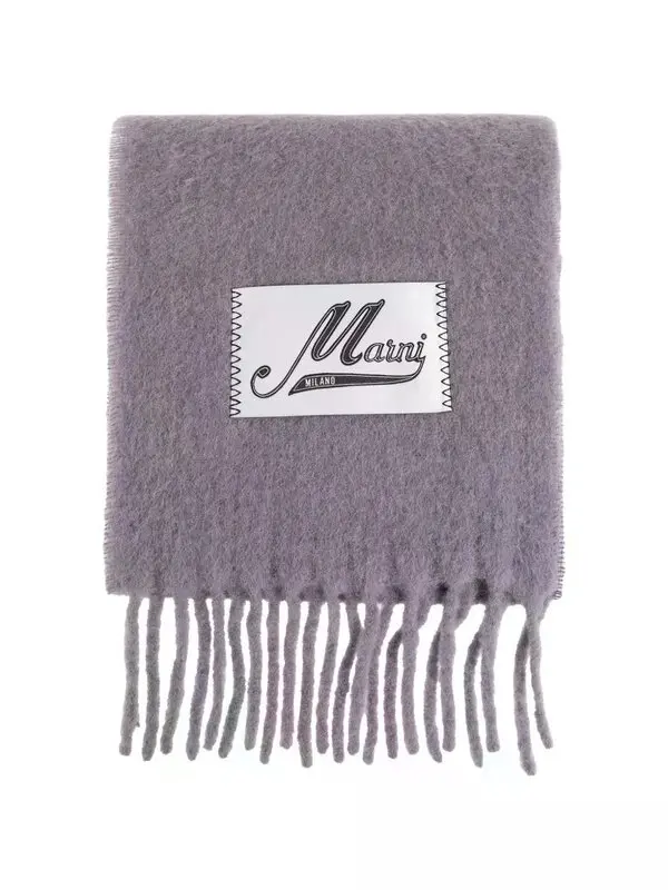 Marni Logo-patch Fringed Scarf