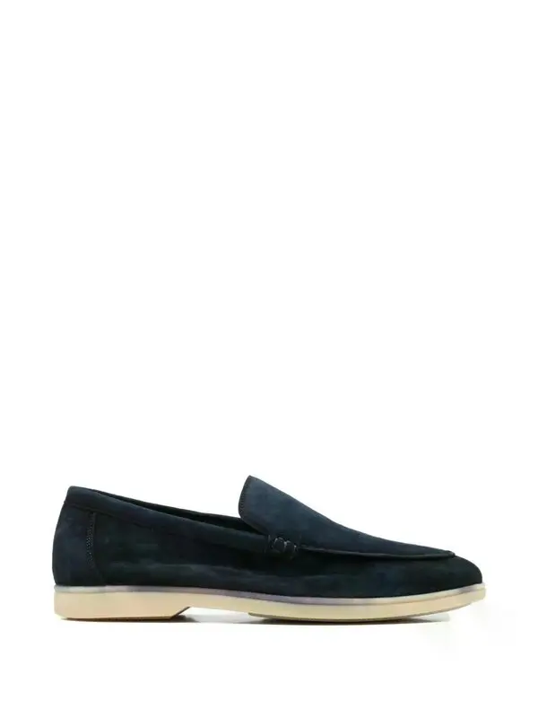 ALBERTO GOZZI Almond Toe Suede Loafers