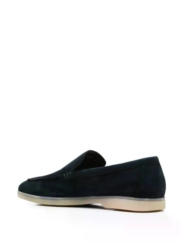 ALBERTO GOZZI Almond Toe Suede Loafers