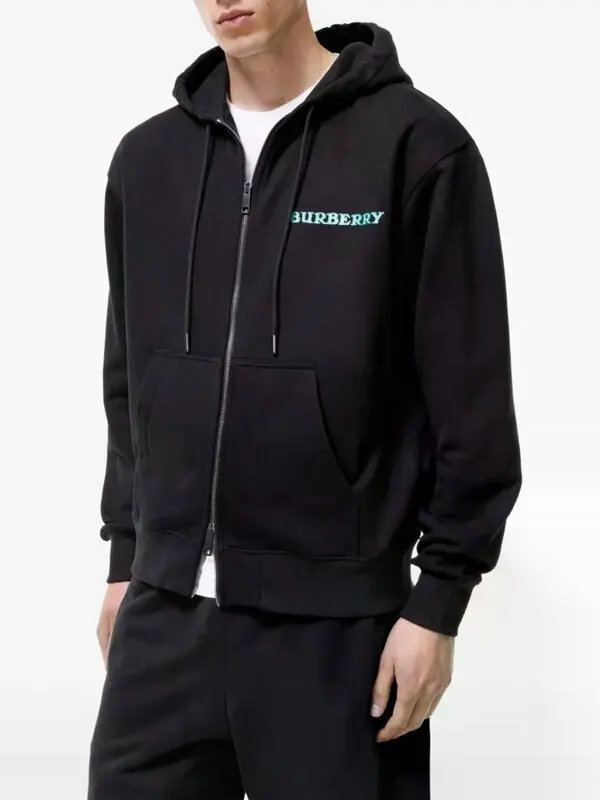 Burberry Logo Zip Hoodie