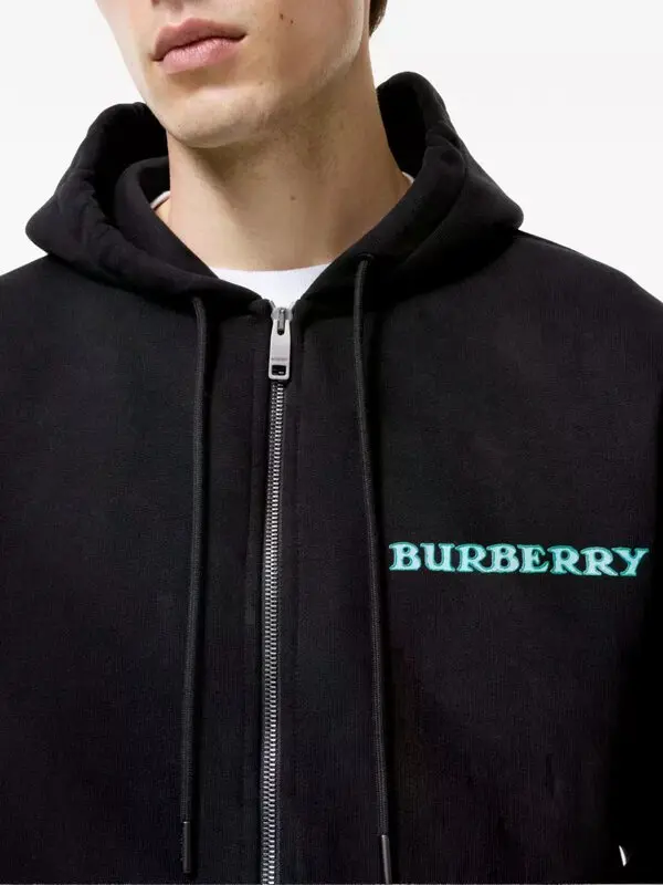 Burberry Logo Zip Hoodie