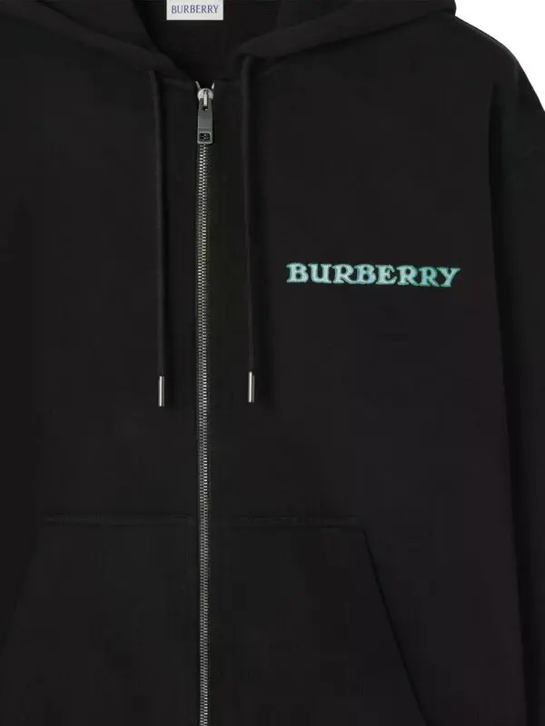Burberry Logo Zip Hoodie